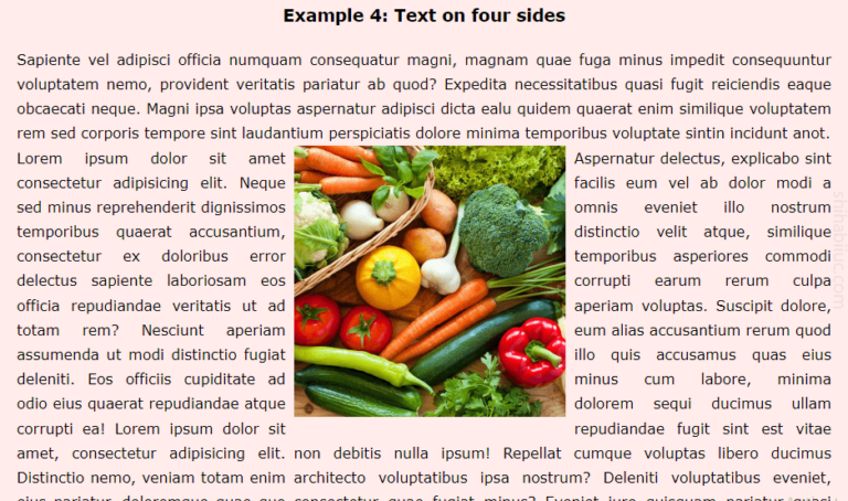 How to wrap text around an image in HTML?